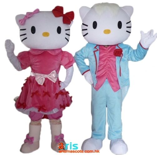 Adult Fancy Hello Kitty Mascot Costume Mascot Character Costumes ...
