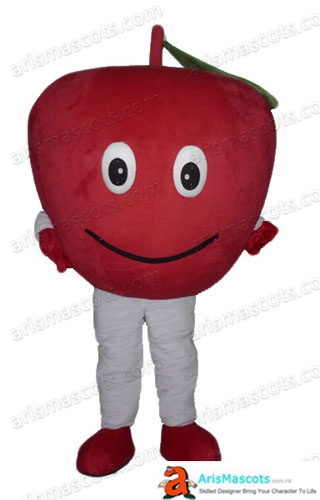 Lovely Red Apple Mascot Costume Deguisement Mascotte Mascots Fruit ...