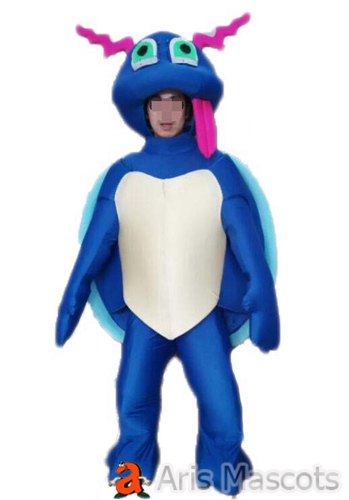 Expose Face Green Sea Turtle Mascot Costume Adult Full Fancy Dress ...
