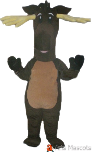Lovely Moose Mascot Costume for Christmas Event-Disguise Moose Suit ...