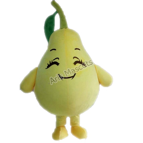 Adult Yellow Pear Cosplay Dress Smiling Pear Mascot Costume for ...