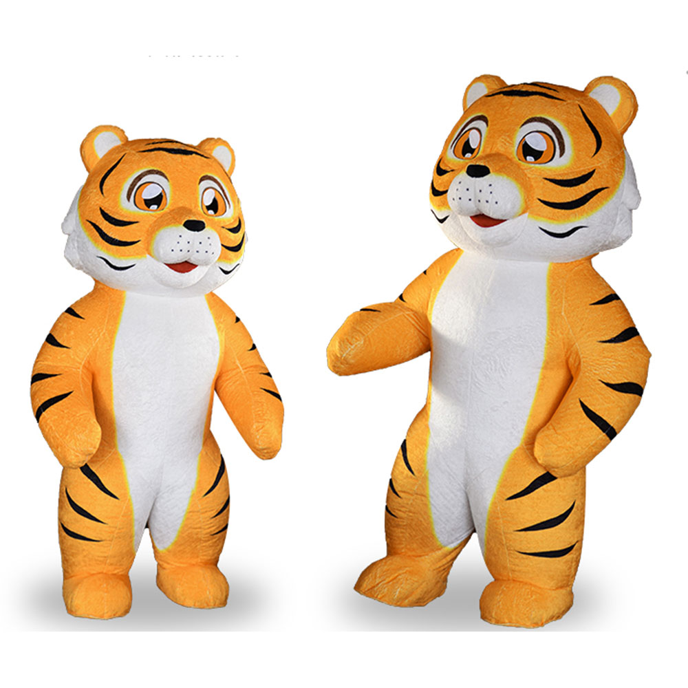 Realistic Inflatable Tiger Mascot Costume for Entertainment Adult Tiger ...