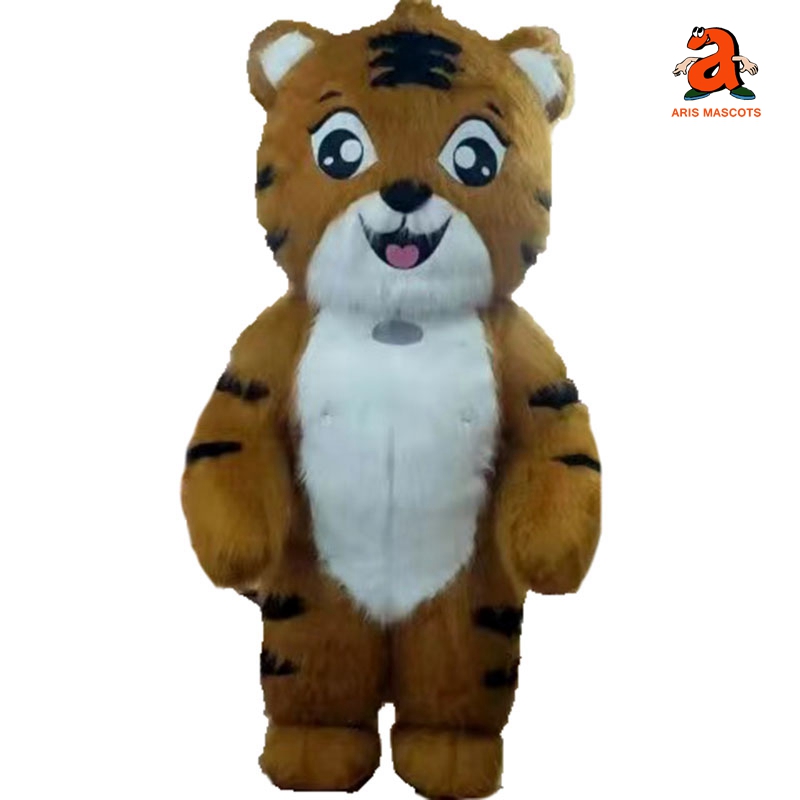 2m/2.6m (6ft/8ft) Adult Full Plush Mascot Tiger Inflatable Suit ...