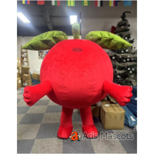 Adult Inflatable Red Apple Costume Fruit Character Cosplay Suit Blow Up ...