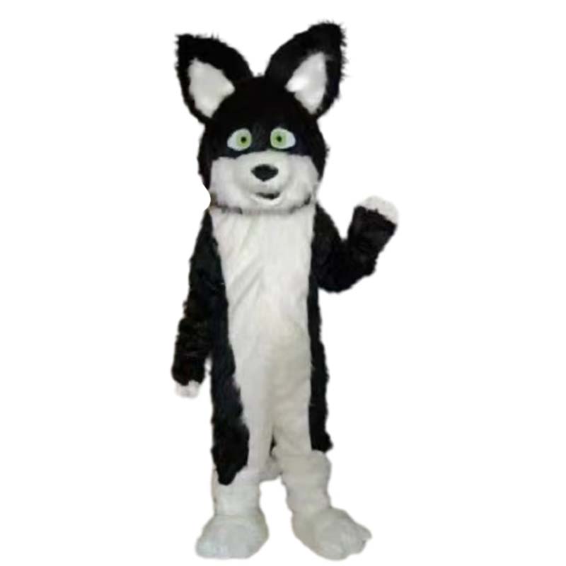 Black Fox Mascot Costume for Adults Full Body Furry Walking Mascots for ...