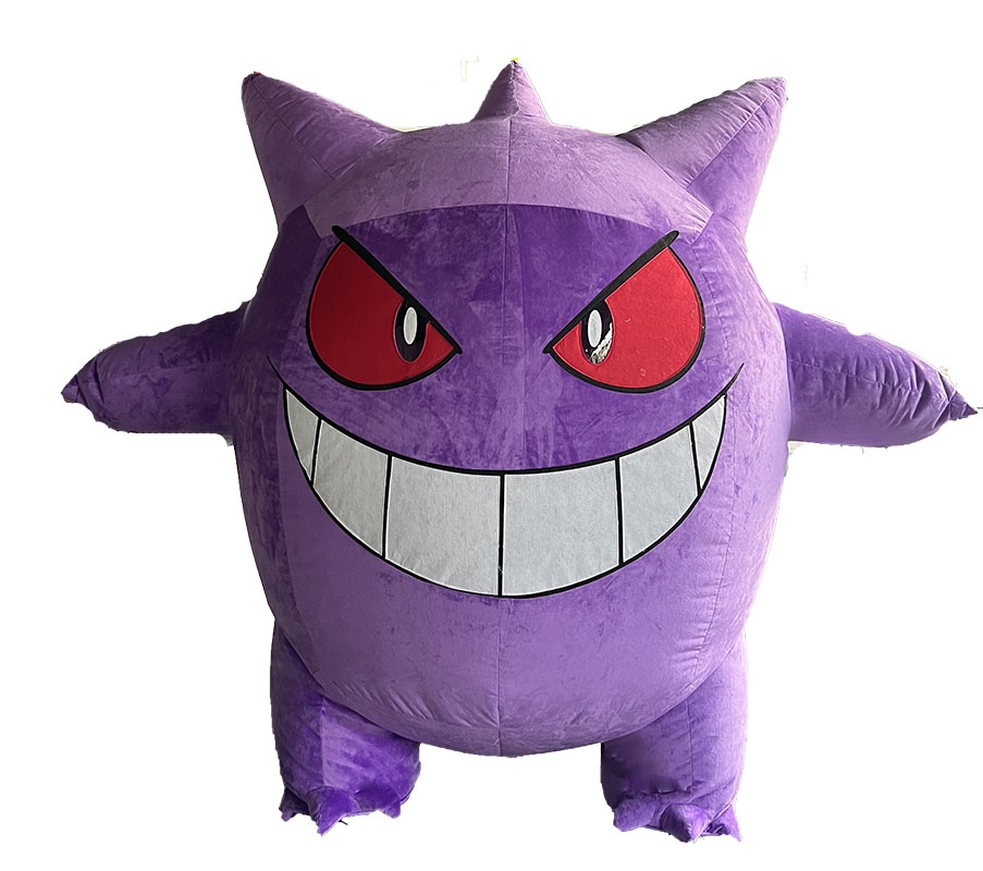 Inflatable Gengar Costume Adult Blow Up Mascot Suit
