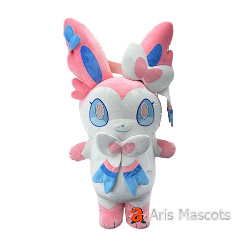 Adult Inflatable Sylveon Costume Full Body Comic Character Cosplay Air ...