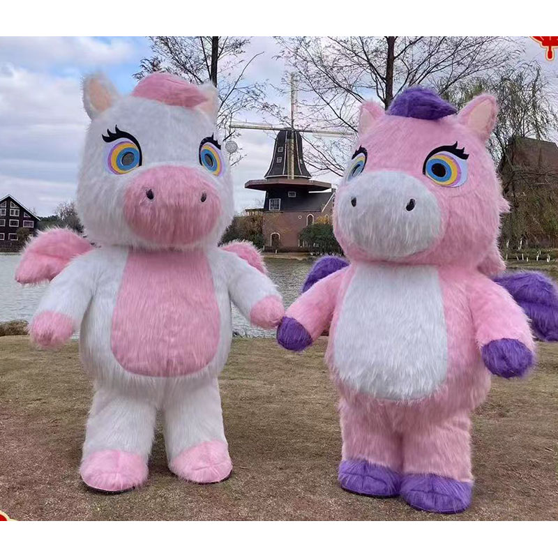 Walking Blow Up Mascot Horse Costume Adult Full Body Inflatable Animal ...
